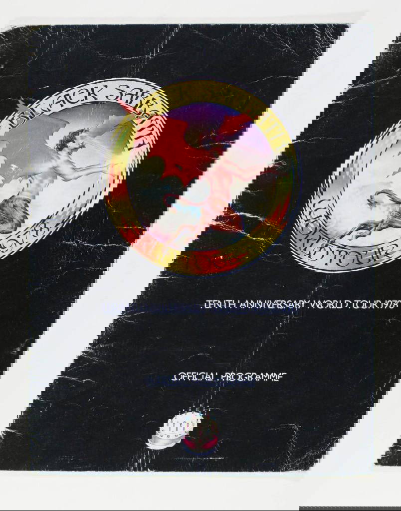 1978 Black Sabbath Van Halen World Tour Band Signed Program Extra Fine ...