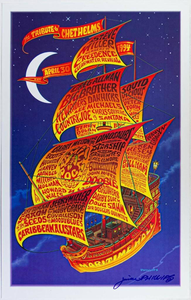 2004 Gregg Allman Ccr Chet Helms Tribute Maritime Hall Signed Phillips ...