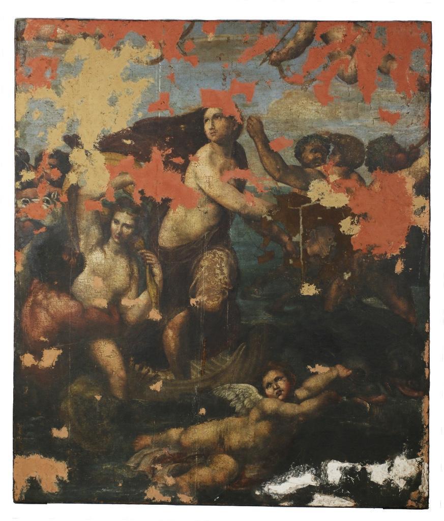 A Copy Of Raphael's Galatea Fresco From The Villa Farnesina In Rome C. 1512