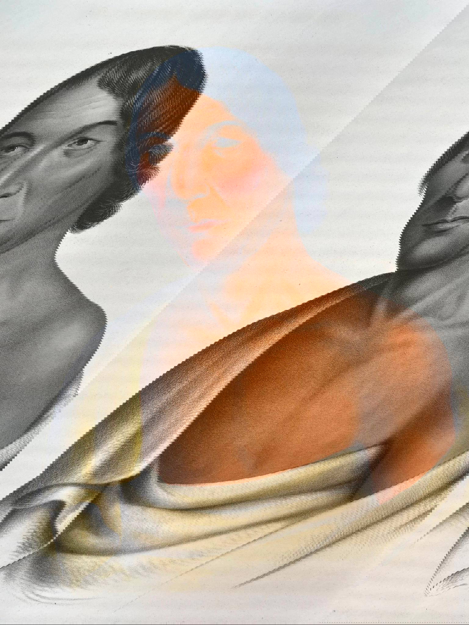 O-hya-wa-mince-kee (a Chippewa Chief) By Alfred M. Hoffy, A. 1835 ...