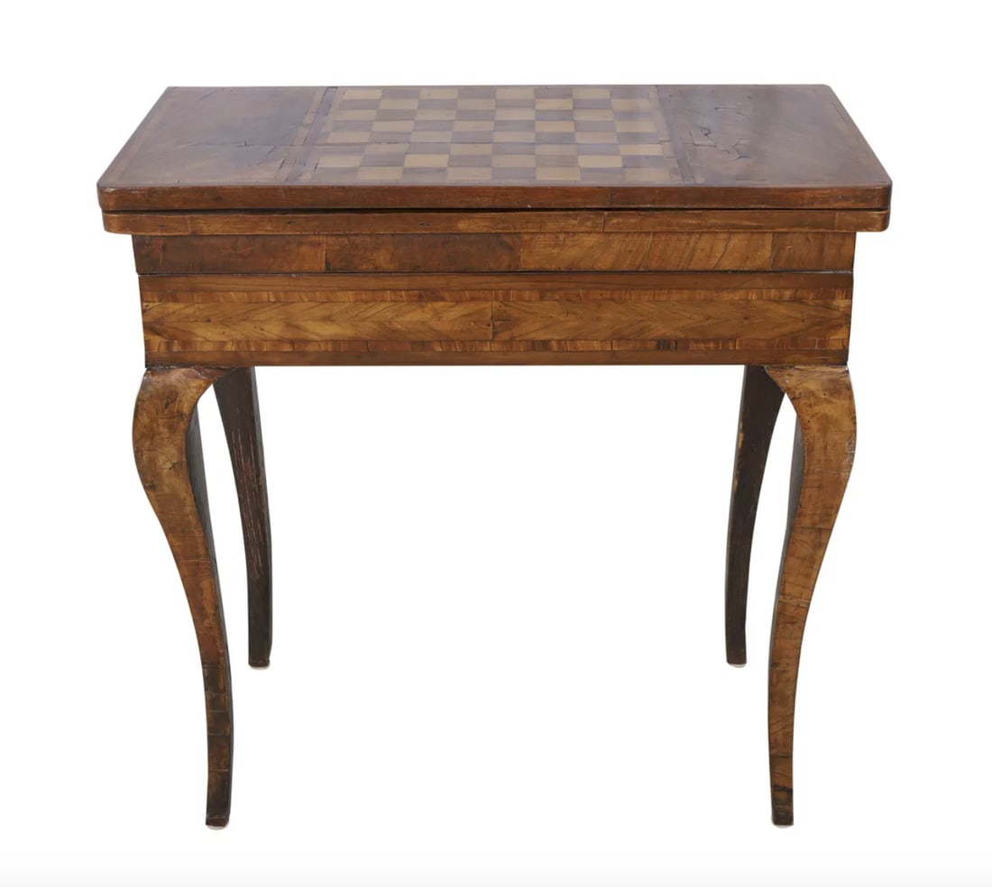 An Antique Flip-top Chess Table Auction