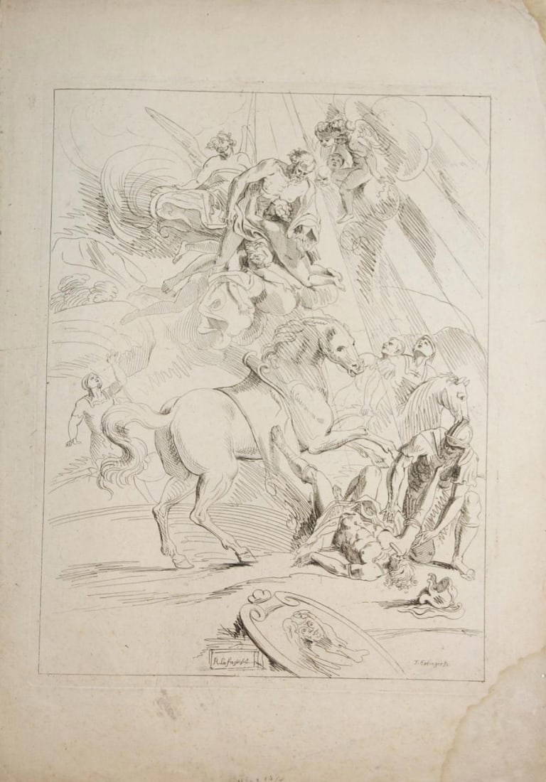 A Biblical Etching Featuring Saul Auction