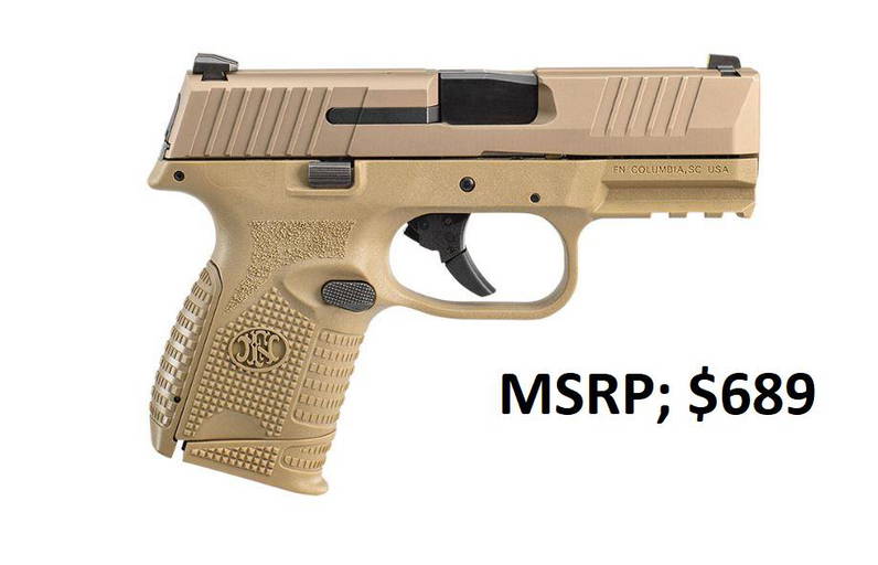 Fn 509 Compact 9x19 Pistol Tan