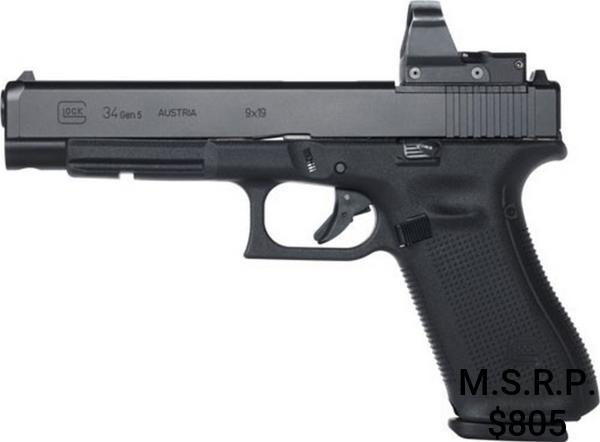 Glock G34 Gen 5 Mos 9mm Luger