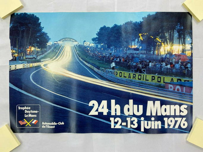 Vintage 1976 24hr Le Mans Race Poster Original (#0144) on Mar 05, 2022 ...