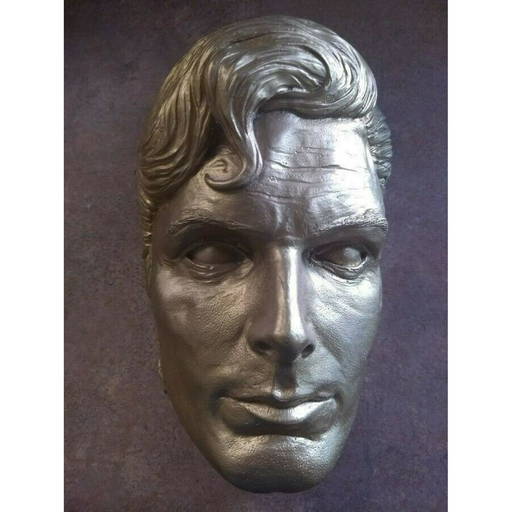 Christopher Reeve Life Mask Movie Superman. Hand Painted. Very Rare.