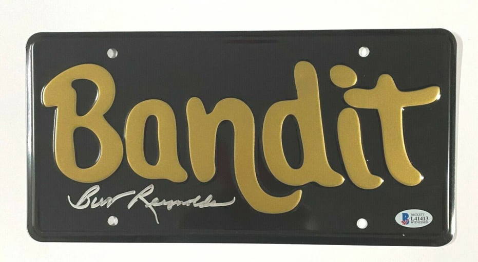 Burt Reynolds Signed Smokey and the Bandit License Plate "Bandit ...