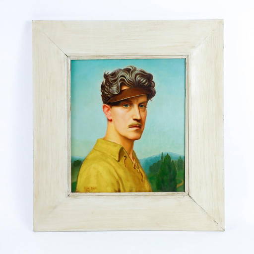 Claude Buck (1890 1974) Self Portrait Oil On Board