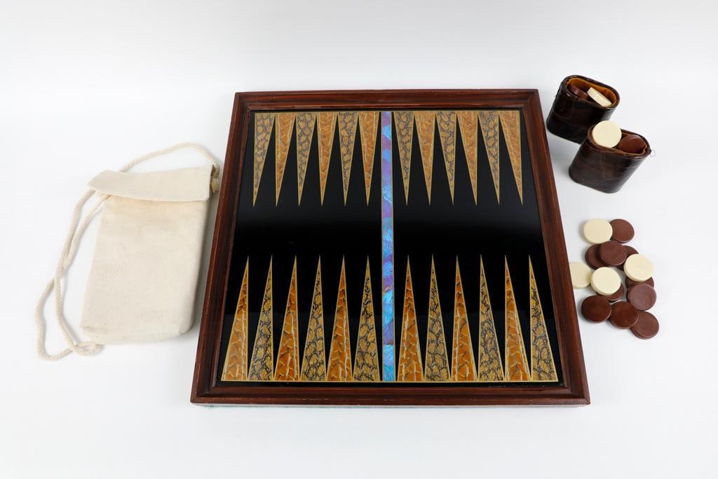Butterfly Wing Backgammon Board And Game