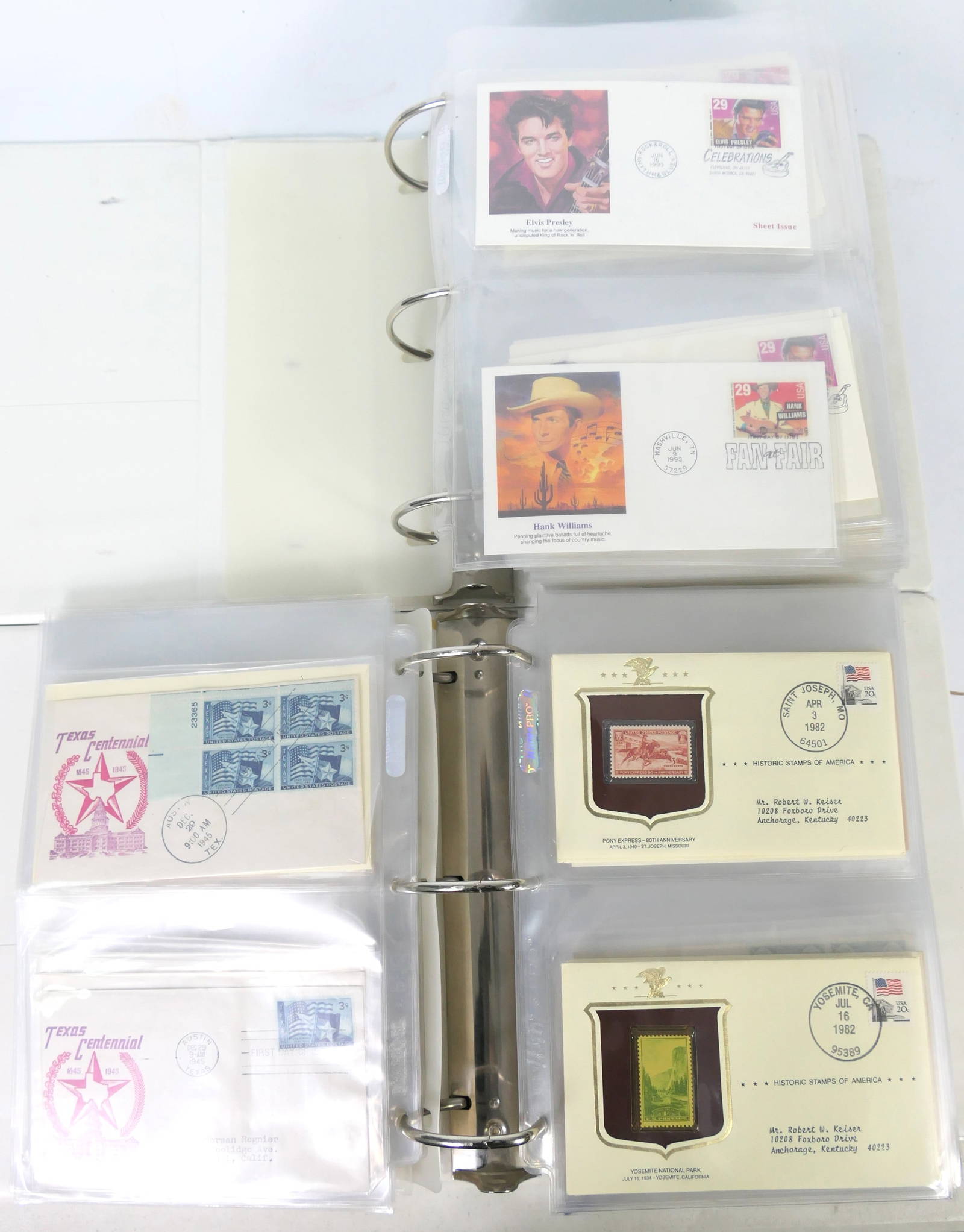 Two Binders Of First Day Issue Stamp Cards Auction