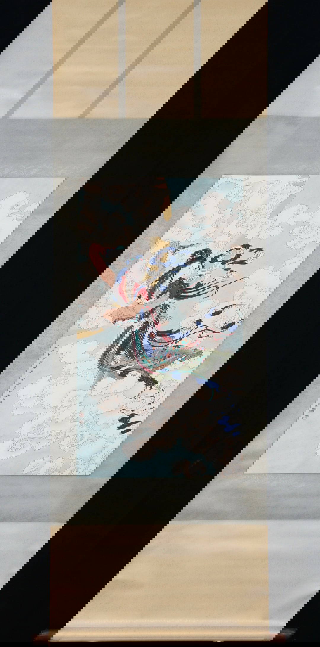 Chinese Calligraphy And Painting Feitian Lady Signed Lu Xiaoman Auction