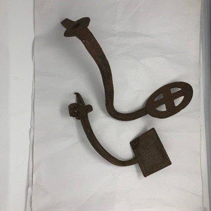 Two Old Cast Iron Buggy Steps. (c890)