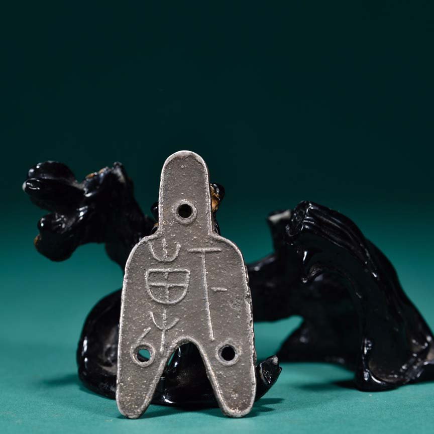 Old Sterling Silver Cloth Coin