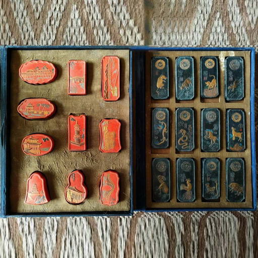 Cinnabar Ink [twelve Zodiac Signs + Royal Garden Ink] Two Sets