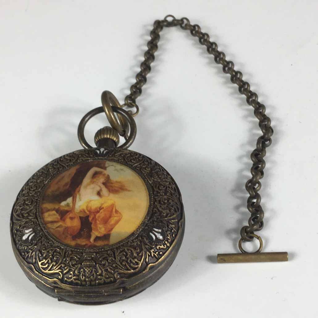 Omega Swiss Imported Pure Copper Movement Mechanical Pocket Watch Auction