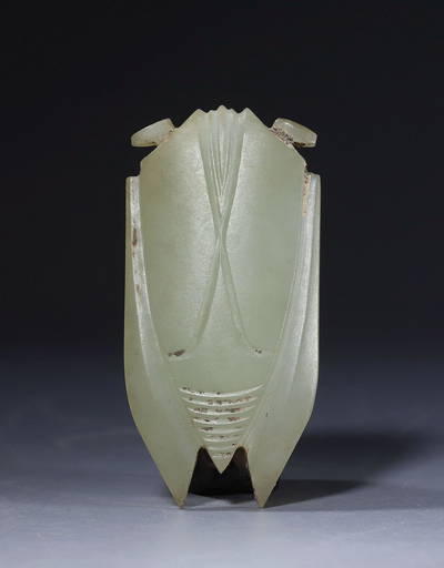 Han jade carved cicada (#0107) on Sep 16, 2022 | Ancient Traces in LONDON