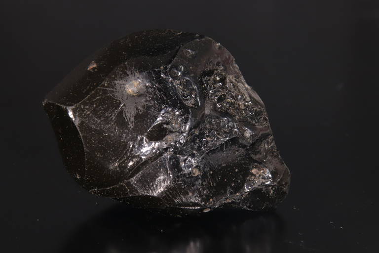 Black Royal Green Glass Meteorite