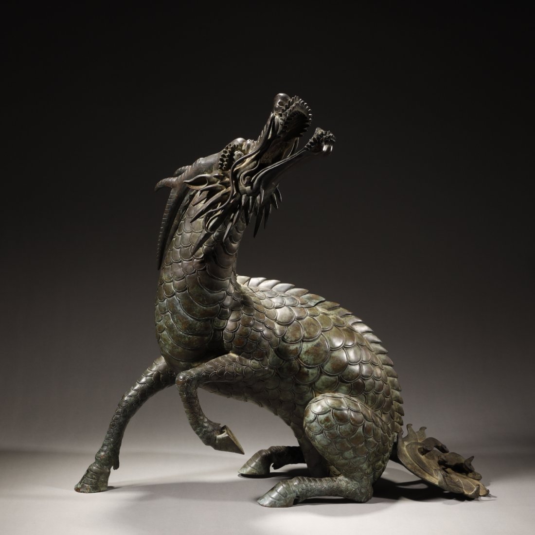 Behold The Splendor Of A Mythical Qilin Beast Bronze Censer From The ...