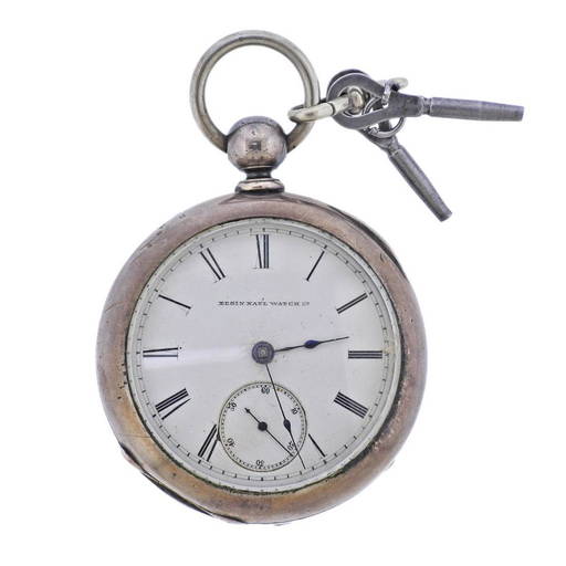 Antique Elgin Key Wind Coin Case Pocket Watch - Jun 01, 2022 | Farber ...