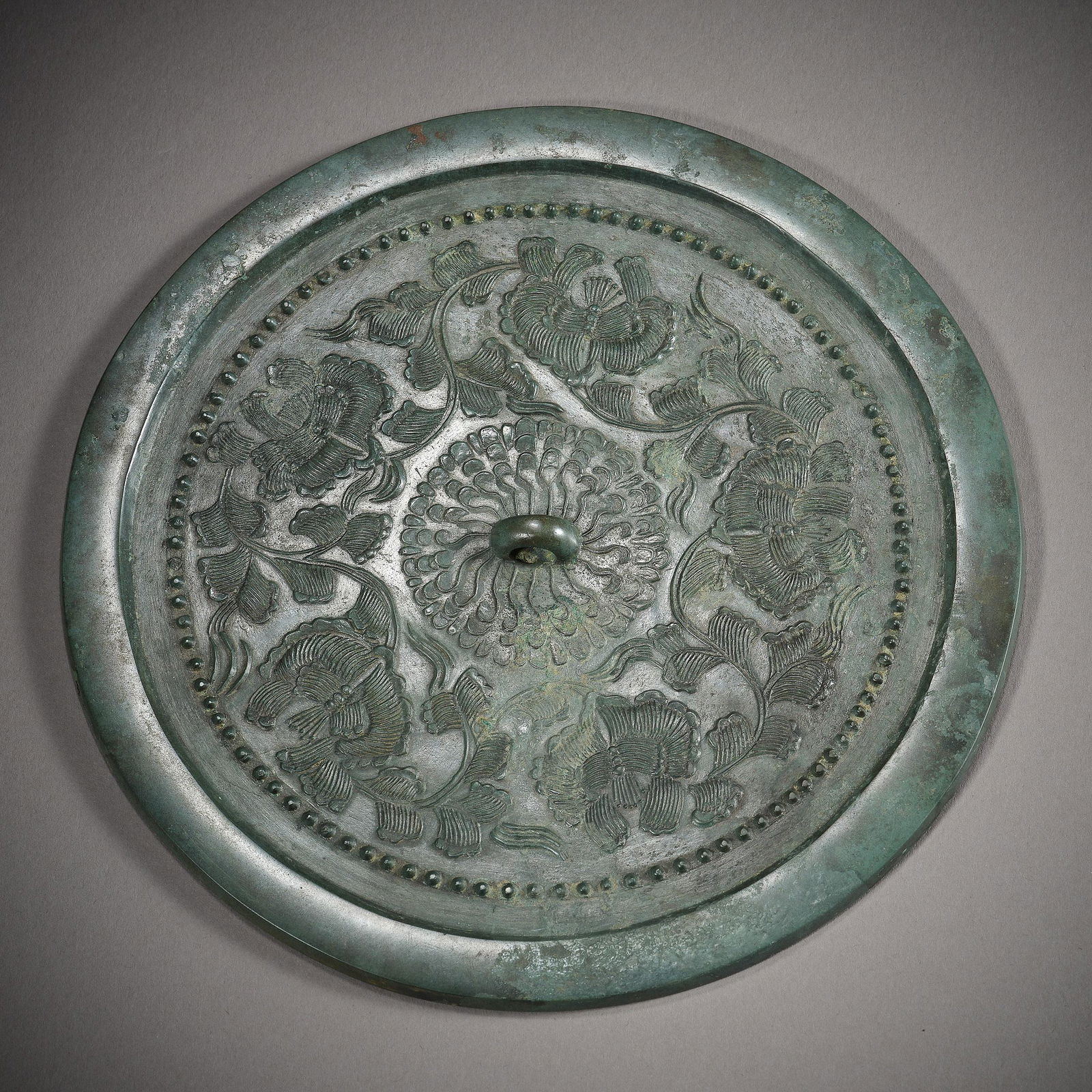 Tang Dynasty Of China,flower Pattern Mirror