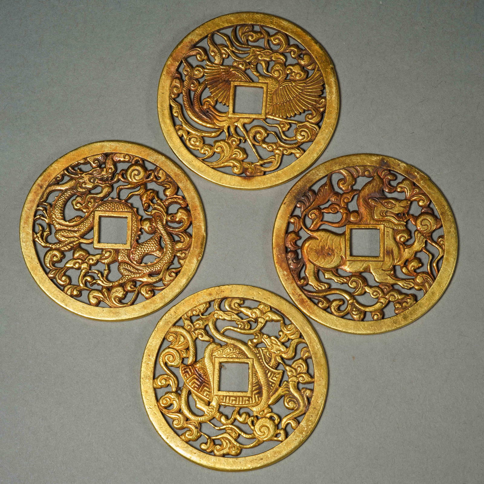 Liao Dynasty Of China,pure Gold Coin Auction