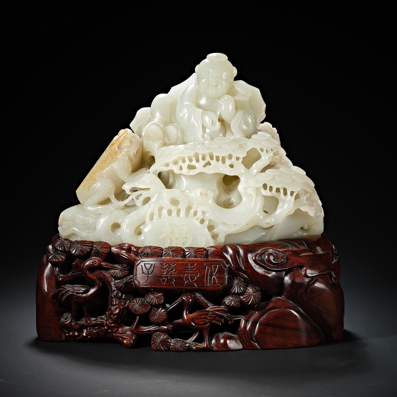 Qing Dynasty Of China,hotan Jade Character Decorations