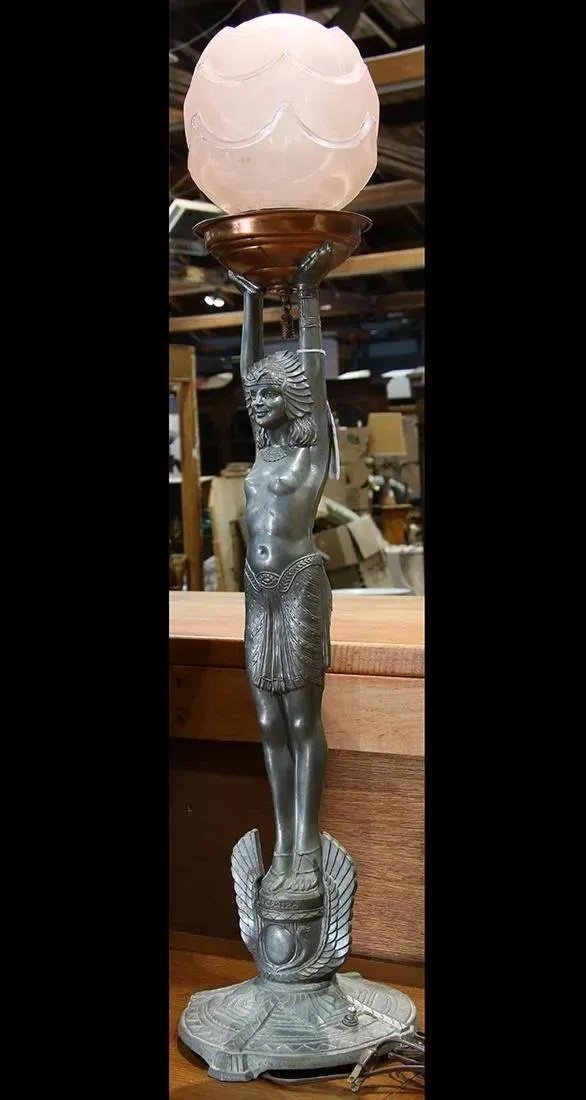 Art Deco Cleopatra Lamp