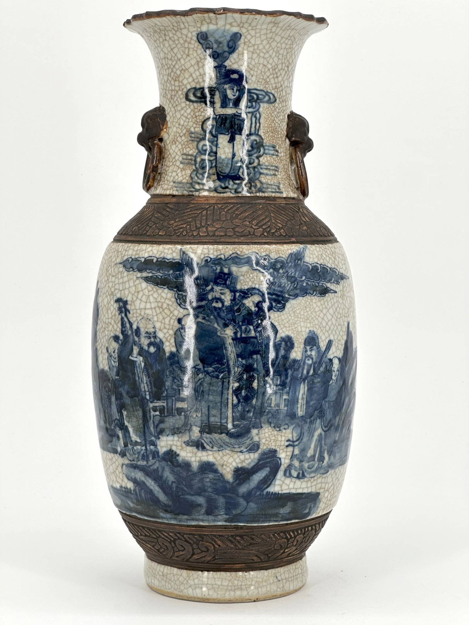 Chinese Antique Crackleware Vase Auction