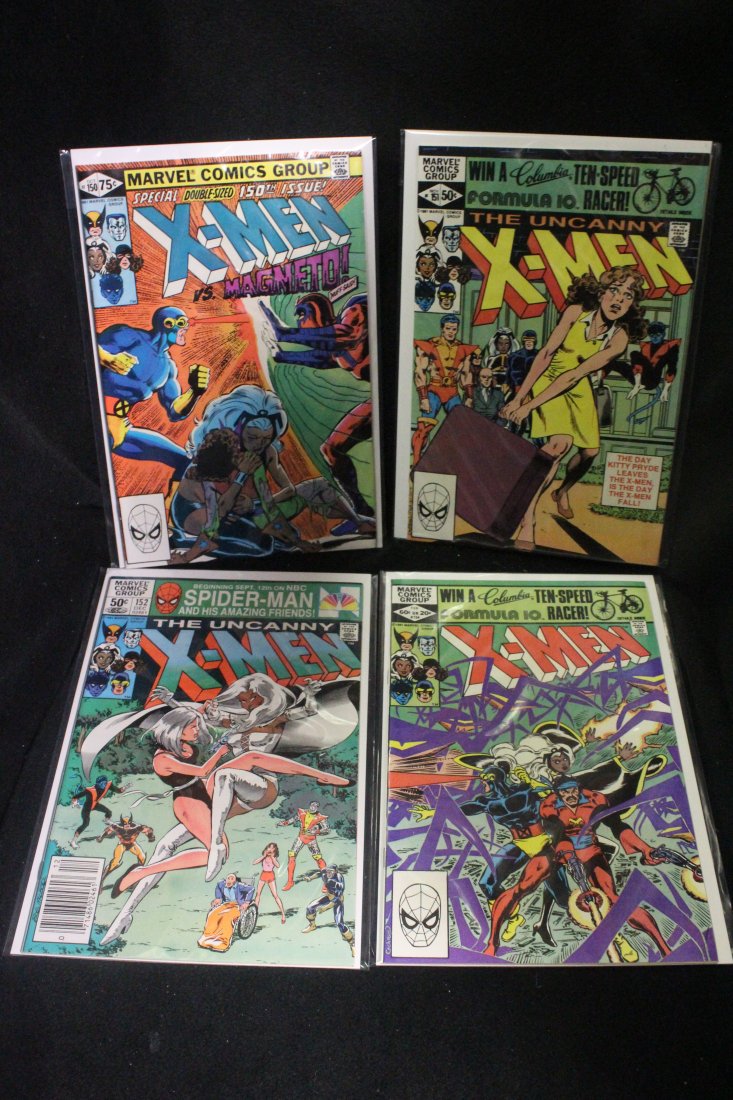 Uncanny X Men #150, 151, 152 & 154 Lot Of 4 Comics