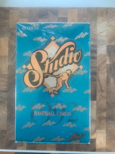 1992 Leaf Studio Baseball Trading Cards Factory Sealed 48 Packs Wax Box
