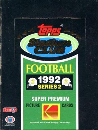 1992 Topps Stadium Club Series 2 Football Card Box 36 Sealed Packs ...