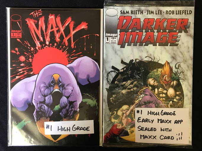 Maxx #1 & Darker Image #1 With Limited Edition Maxx Card