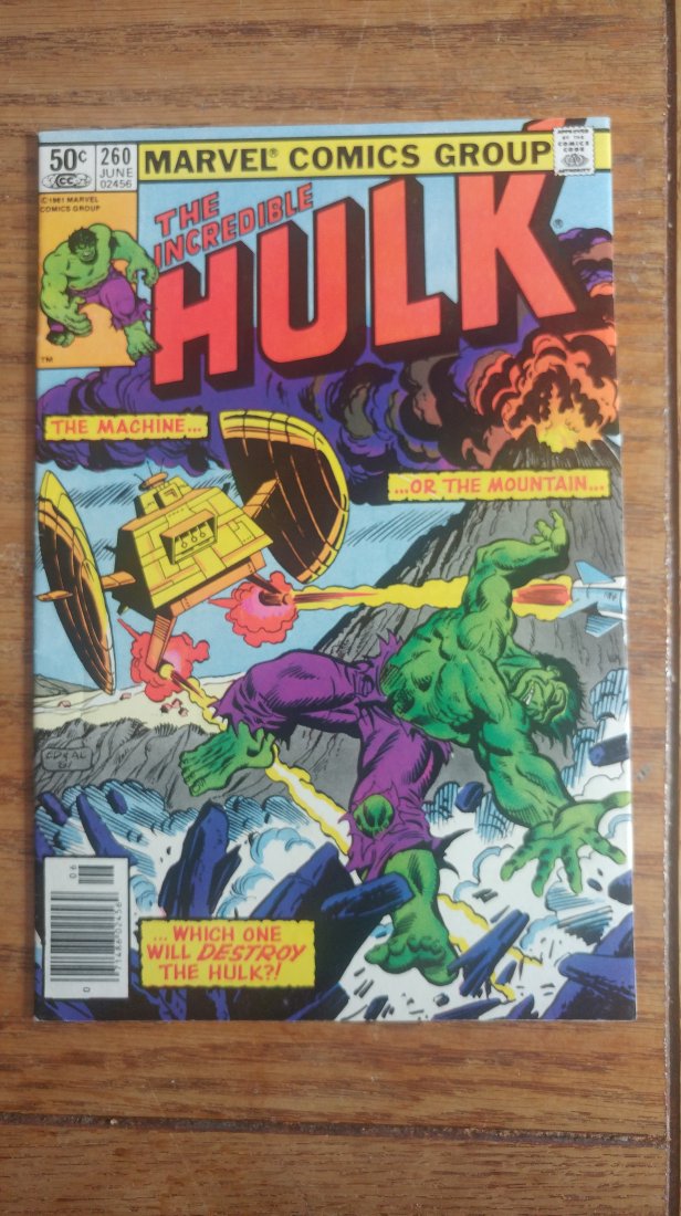 Incredible Hulk #260 Newsstand Death Of Colonel Glen Talbot Marvel 1981 ...
