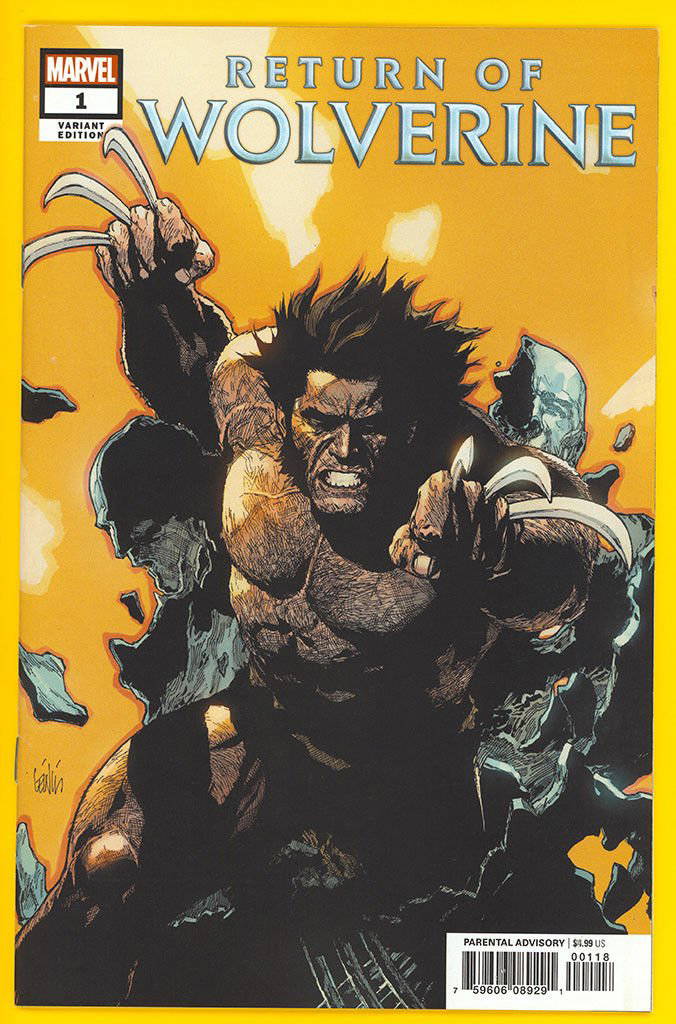 Return Of Wolverine #1 1:25 Leinil Francis Yu Variant Cover 2018 Auction