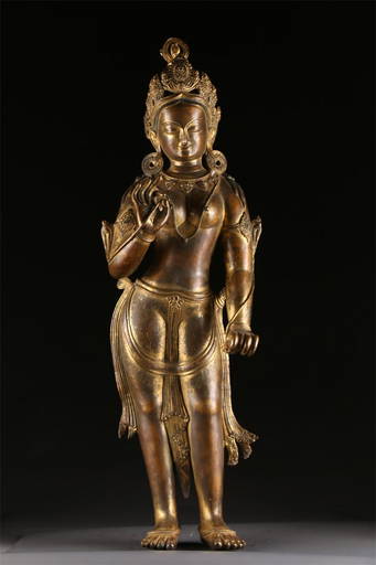 A GILT BRONZE PADMAPANI BUDDHA STATUE. - Mar 05, 2022 | Top Notch ...