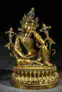 Sino Tibetan Gilt Bronze Buddha - Apr 21, 2017 | Material Culture in PA