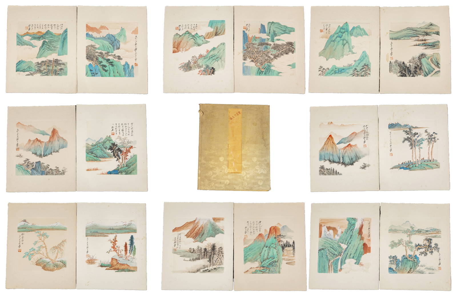 A Collection Of Landscape Manuscripts.张大千 Auction