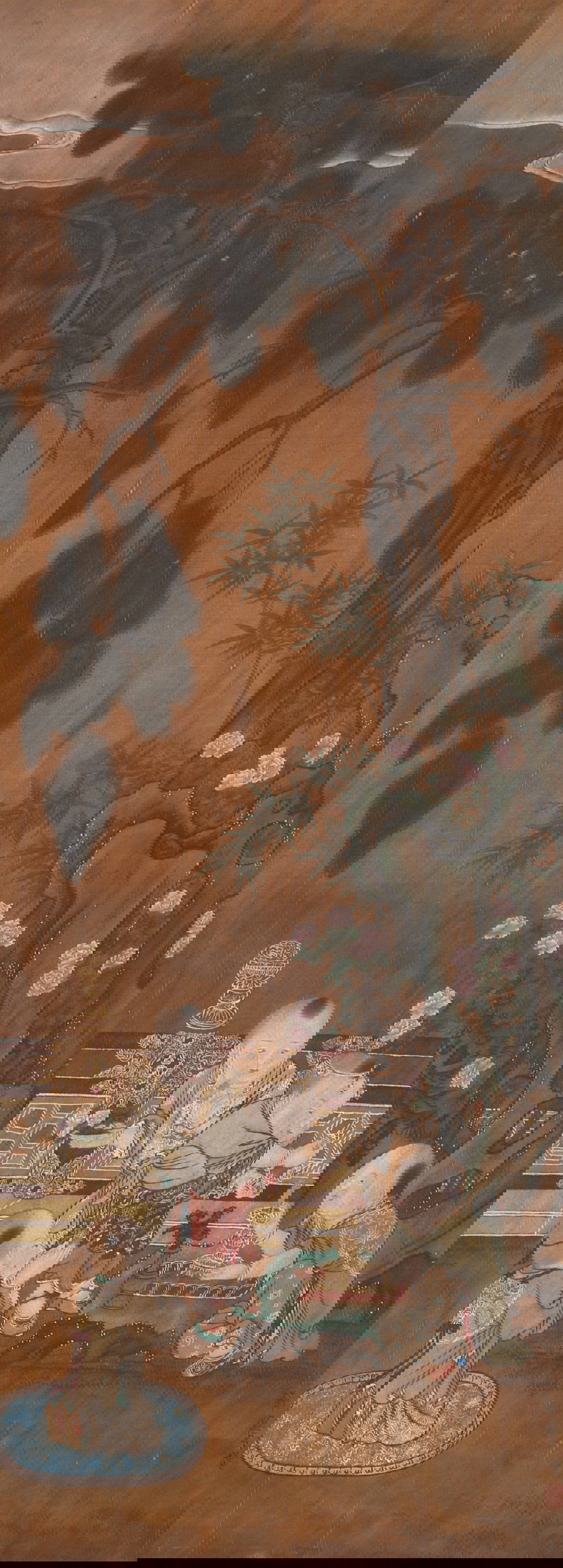 A Children's Play Painting On Silk By Su Hanchen.苏汉臣 Auction