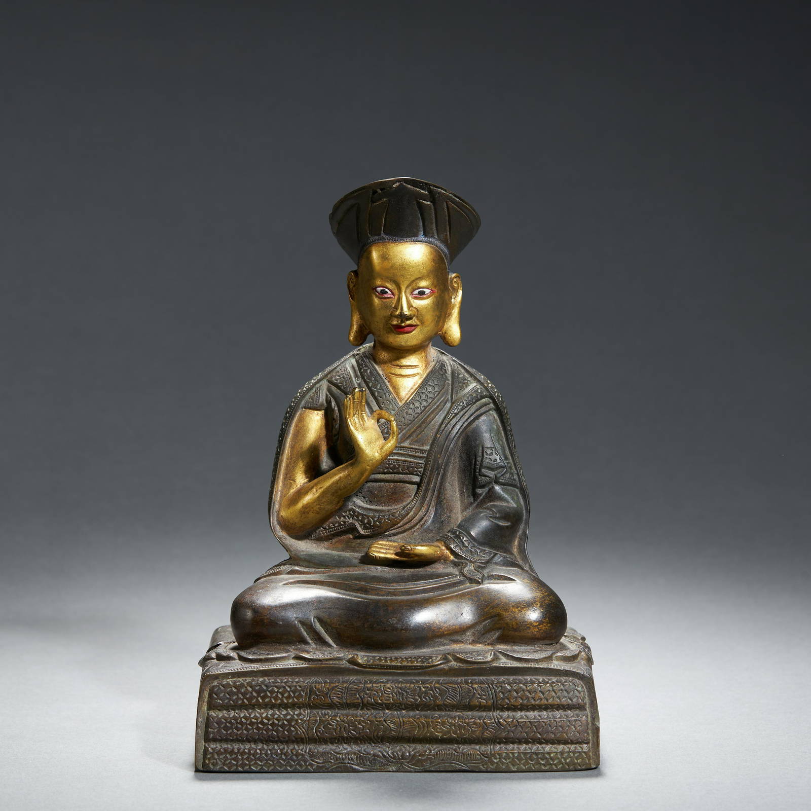 TIBETAN BRONZE AND CLAY GOLD 'GURU' BUDDHA (#0100) on Apr 15, 2023 ...