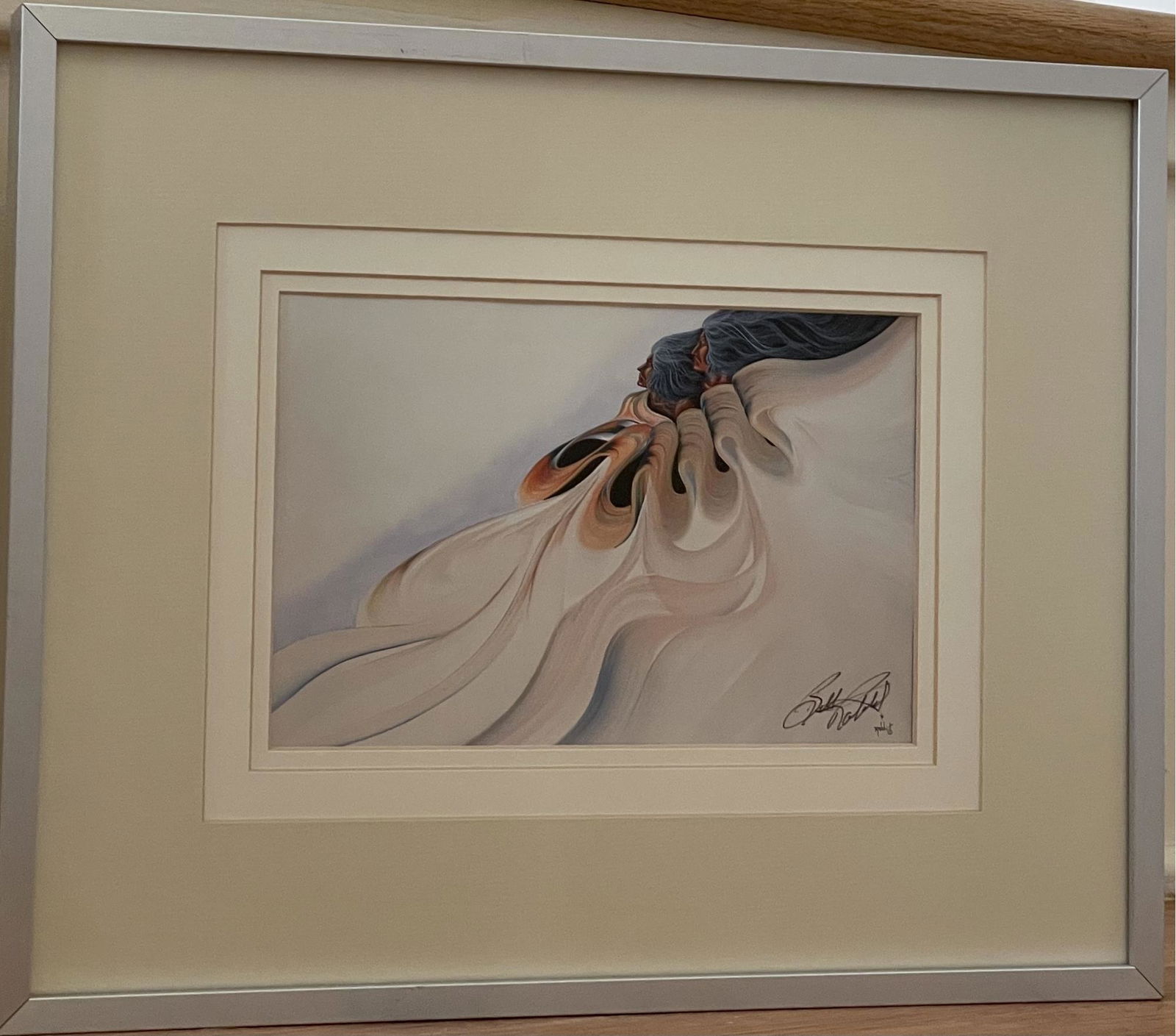 Artwork By William (bill) Rabbit. Signature Bottom