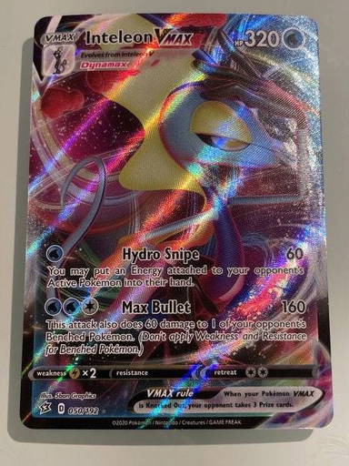 Pokémon Inteleon V Max. 50/192.