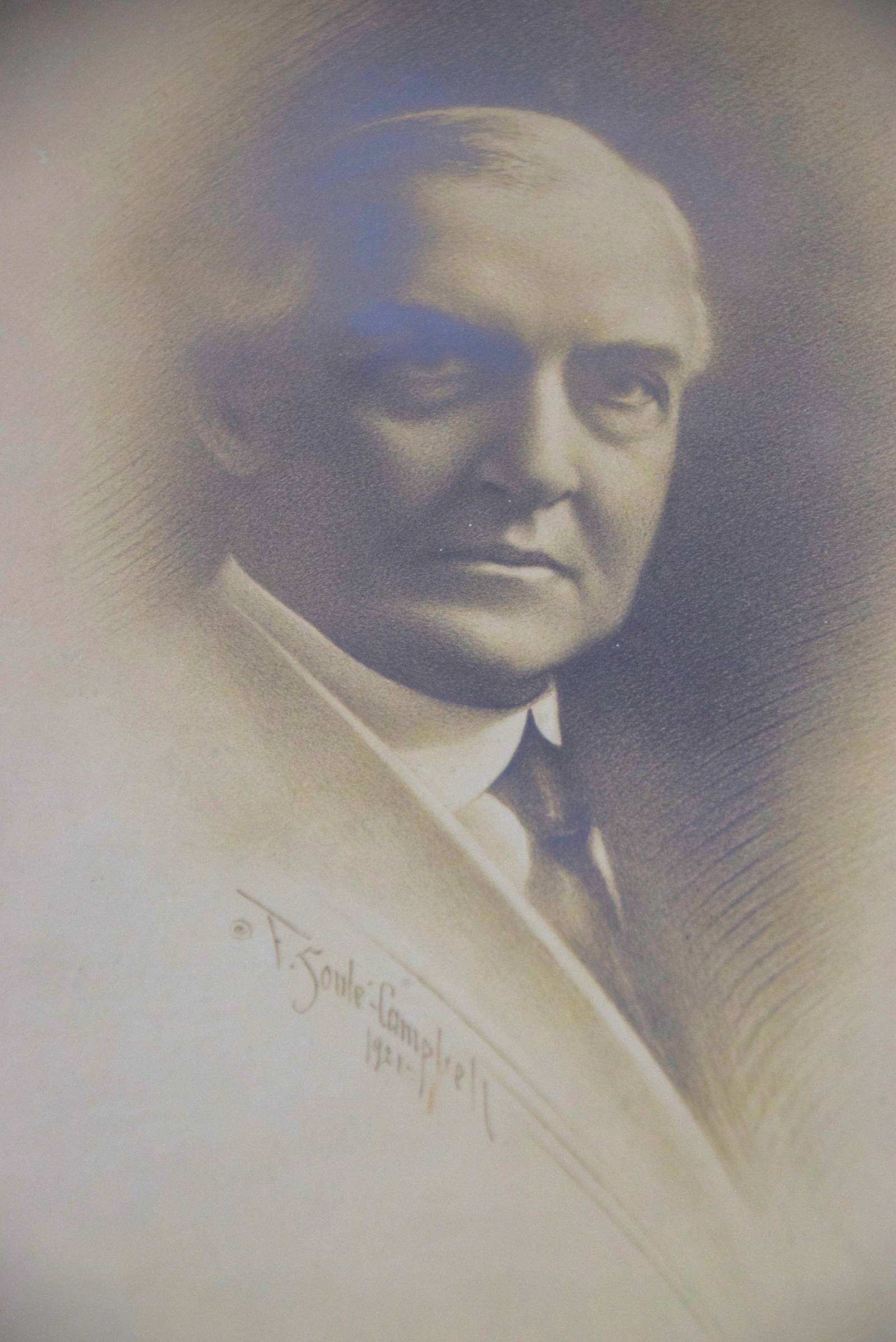 Signed Portrait Of President Harding Auction