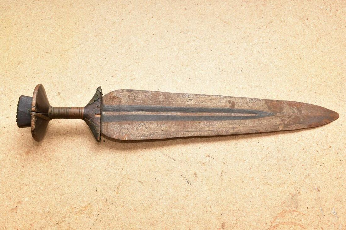 Antique African Sword Weapon Konda Old Knife Congo