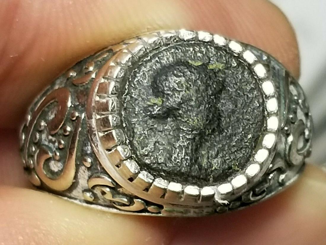 Egypt Queen Cleopatra Ancient Authentic Coin Ring (#0660) on Jul 16 ...