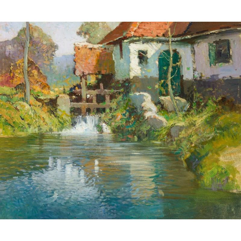 George Aldrich "spring Time On The River" Printed