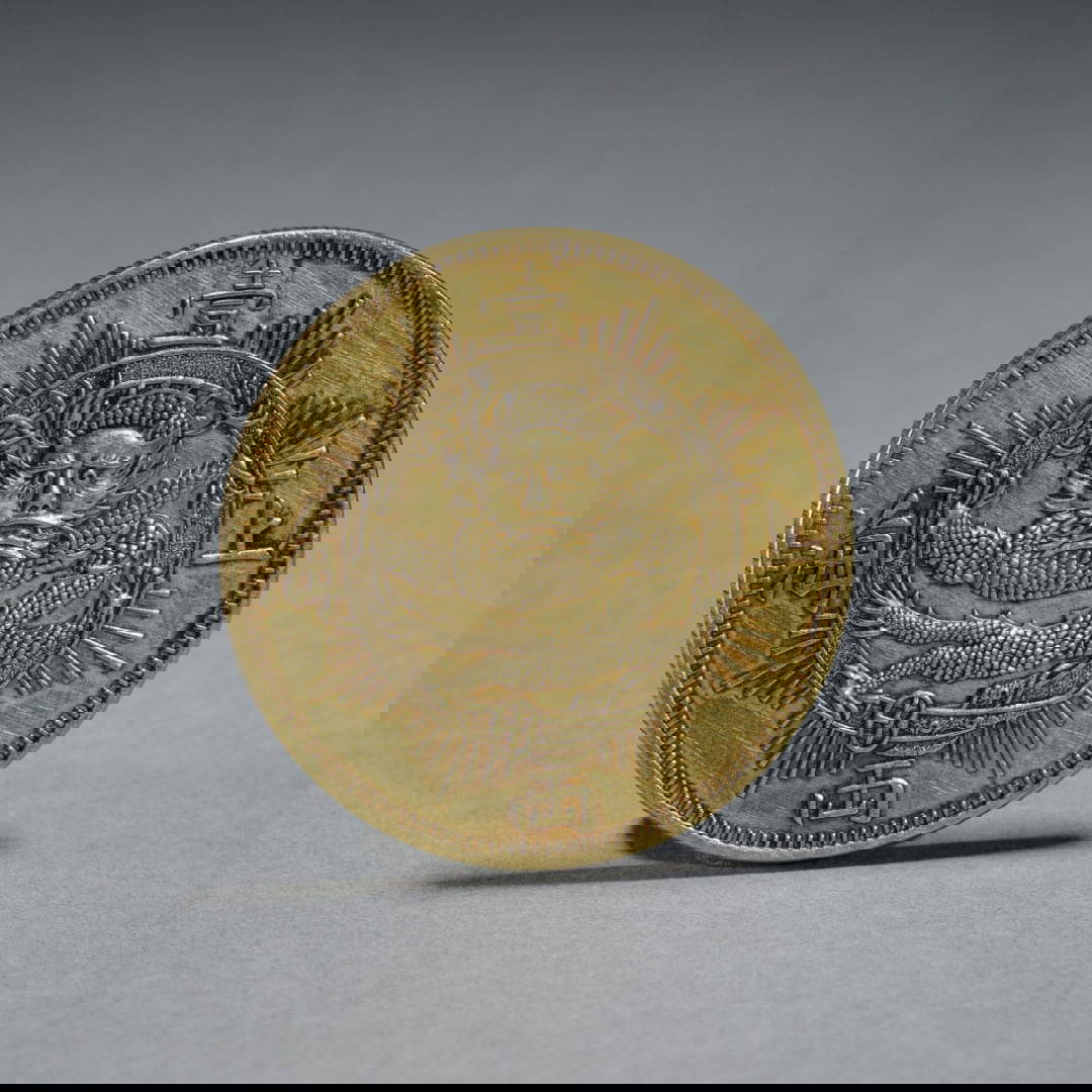 A Silver Gilded Shanghai Coin Auction