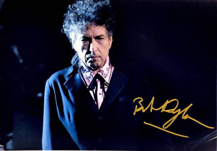 Muhammad Ali And Bob Dylan Autograph Photo. Bob Dylan