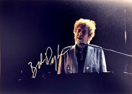 Muhammad Ali And Bob Dylan Autograph Photo. Bob Dylan