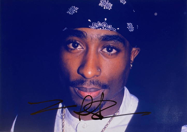 Autograph Signed Tupac Shakur Photo
