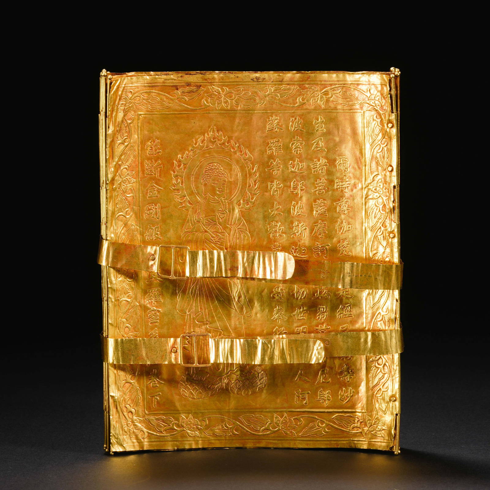 Pre-ming Dynasty Pure Gold Diamond Sutra Auction